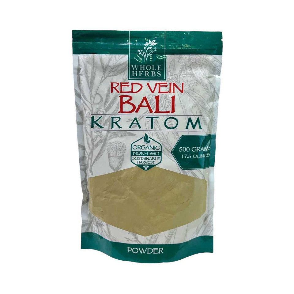 Whole Herbs Kratom Powder Red Bali - Consistent Quality