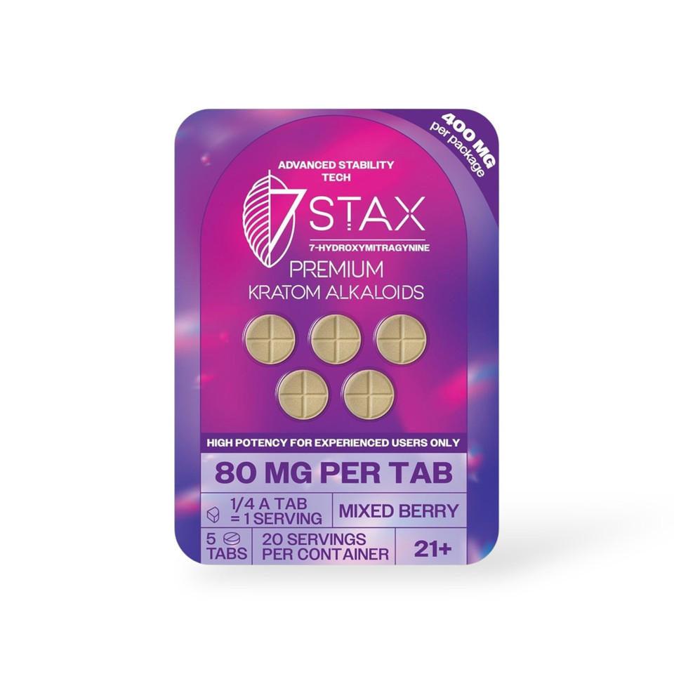 7OH 7-Hydroxymitragynine Tablet Blue Razz 20mg Per Tablet