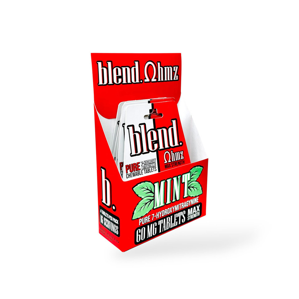 Blend. Mint 7-Hydroxy Chewable Tablets 60mg – Max Strength