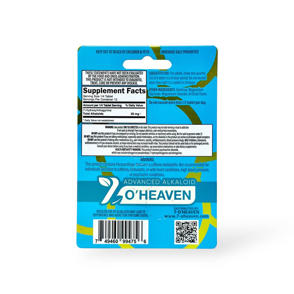 7 O’Heaven 7-OH Blueberry Chewable Tablets 80mg