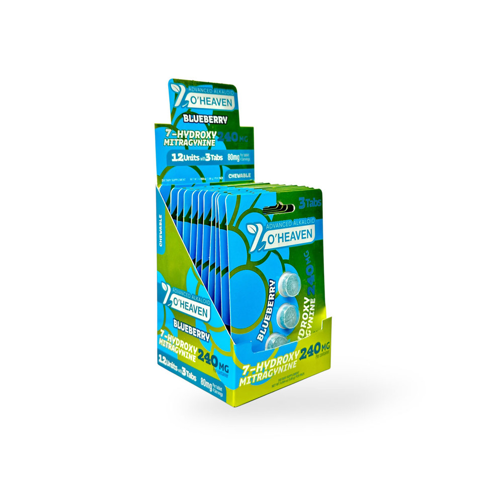 7 O’Heaven 7-OH Blueberry Chewable Tablets 80mg