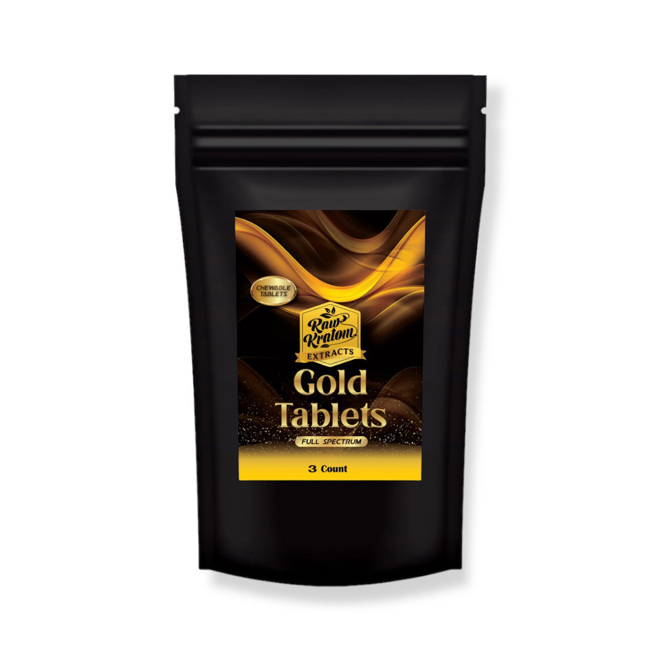 Raw Kratom Extracts Gold Chewable Tablets