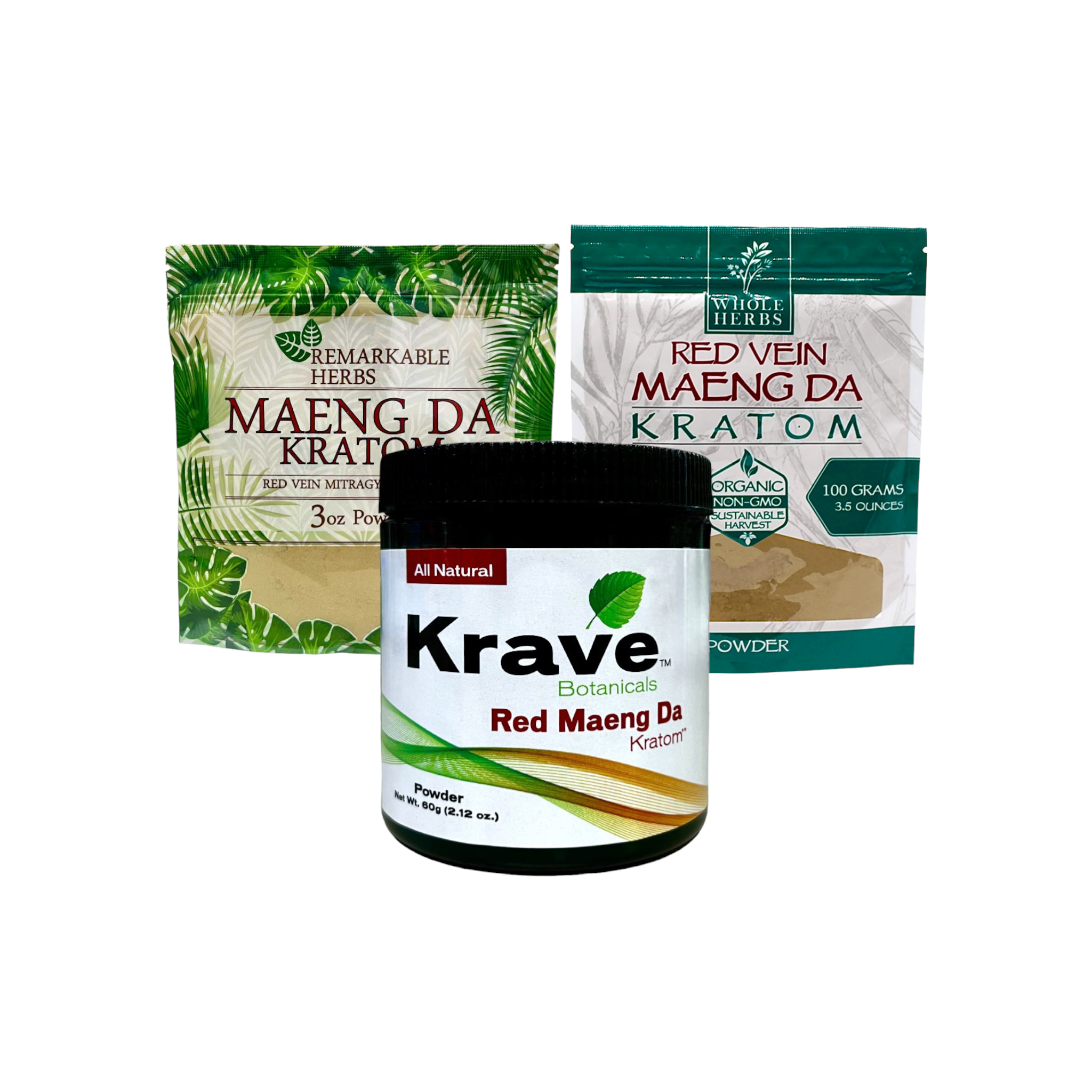 Red Maeng Da Kratom Powder Sampler