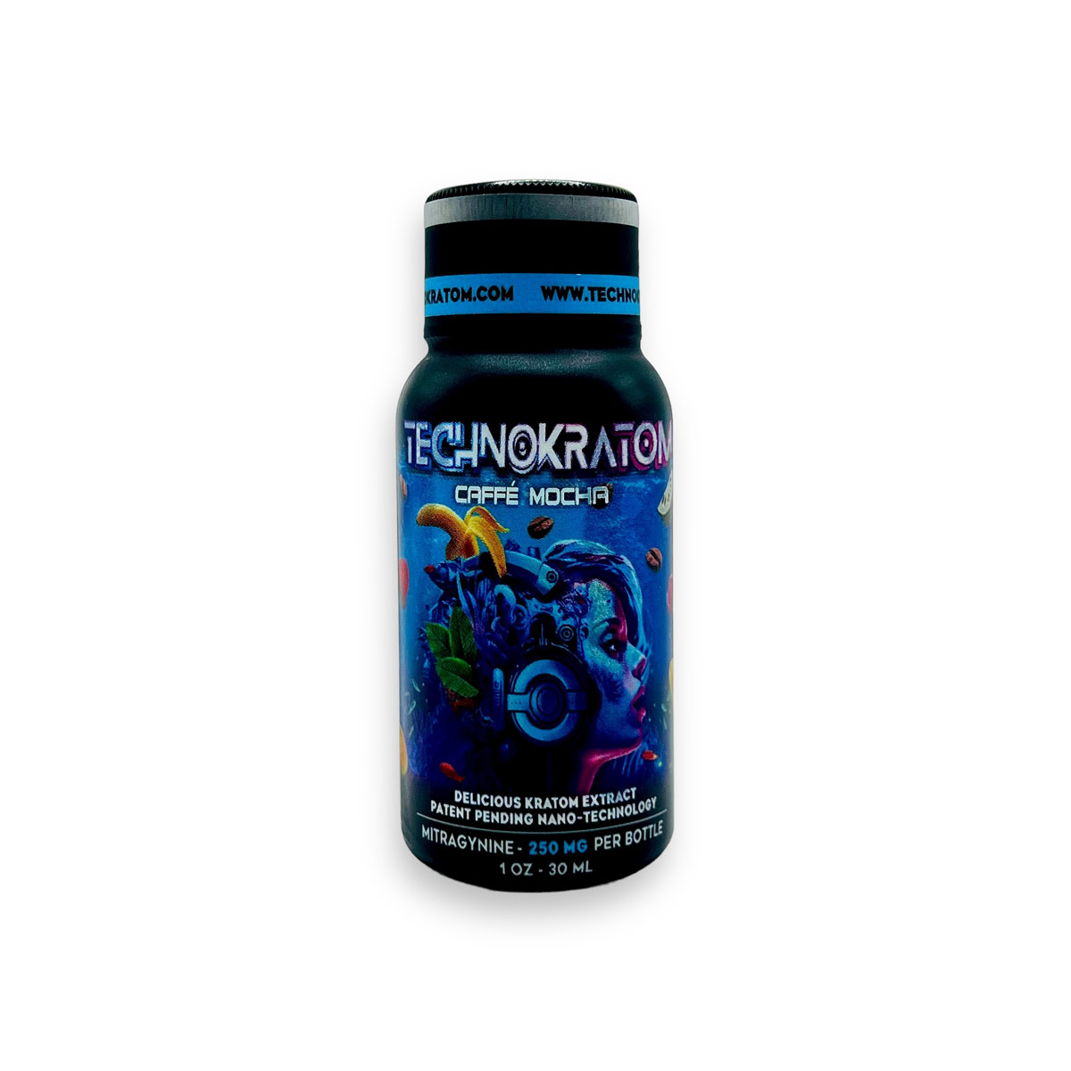 Techno Kratom Extract Liquid Shot Caffe Mocha 250mg 30ml