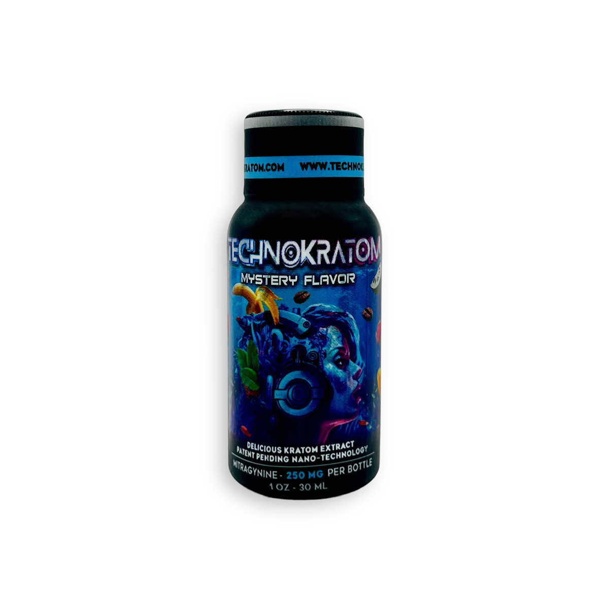 Techno Kratom Extract Liquid Shot Mystery Flavor 250mg 30ml