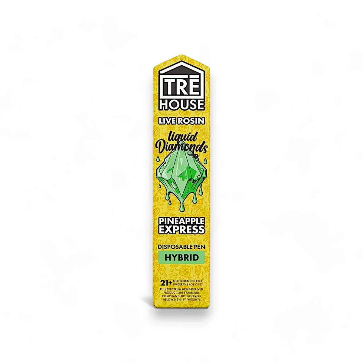 Tre House Liquid Diamonds Live Rosin Disposable Vape Hybrid Pineapple ...
