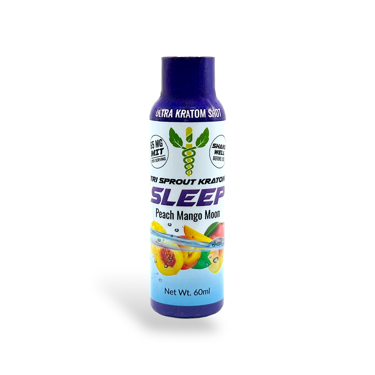 Tri Sprout Kratom Sleep Peach Mango Ultra Kratom Shot 65mg 60ml