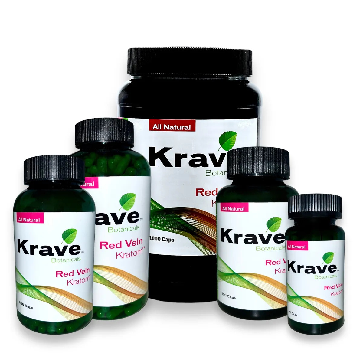 Krave Kratom Capsules Red Vein - High-Quality Kratom