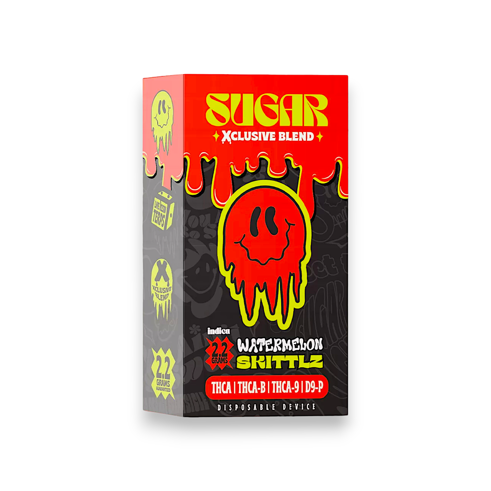 Trippy Sugar Xclusive Indica Watermelon Skittlz Vape