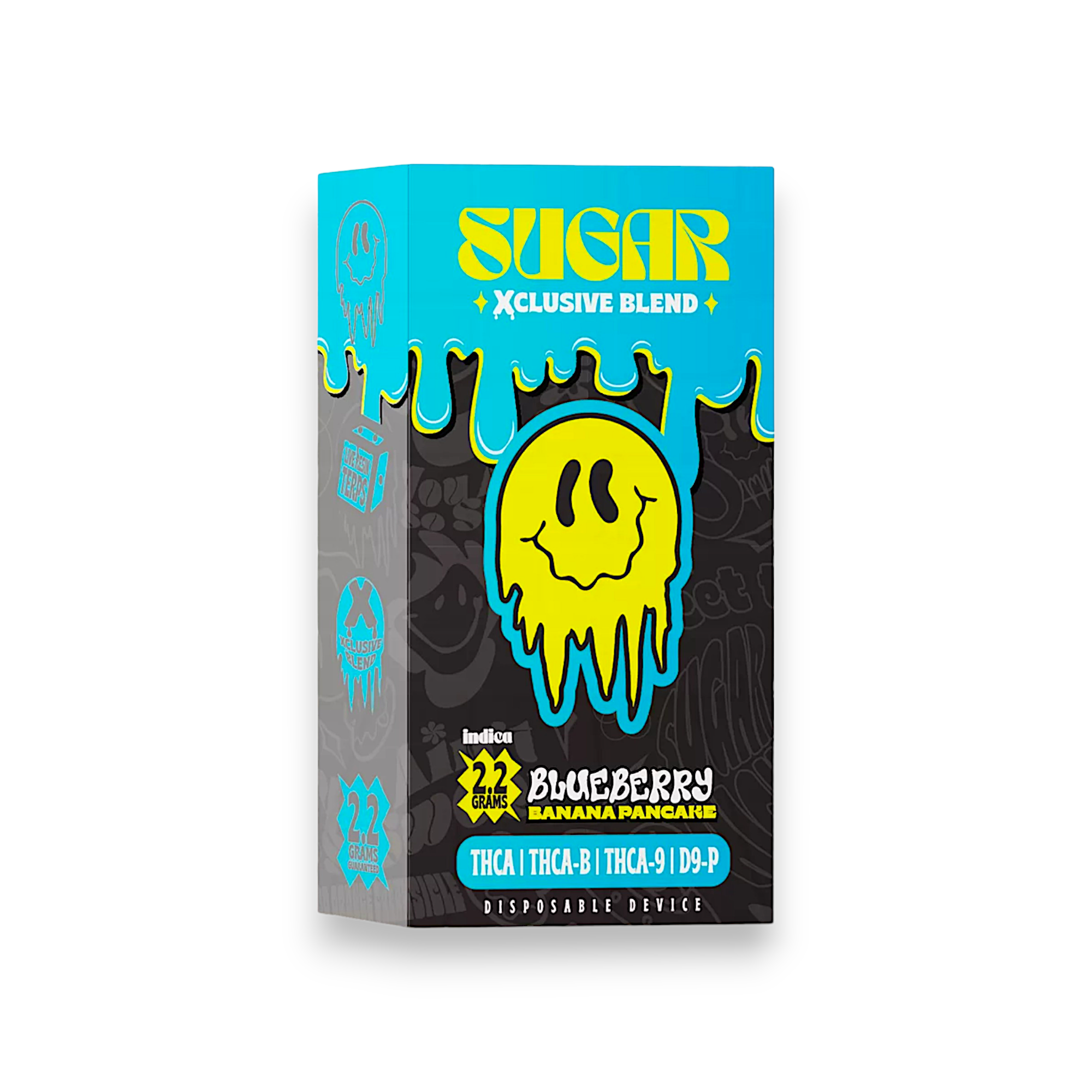 Trippy Sugar Xclusive Blend Indica Blueberry Banana Pancake Vape