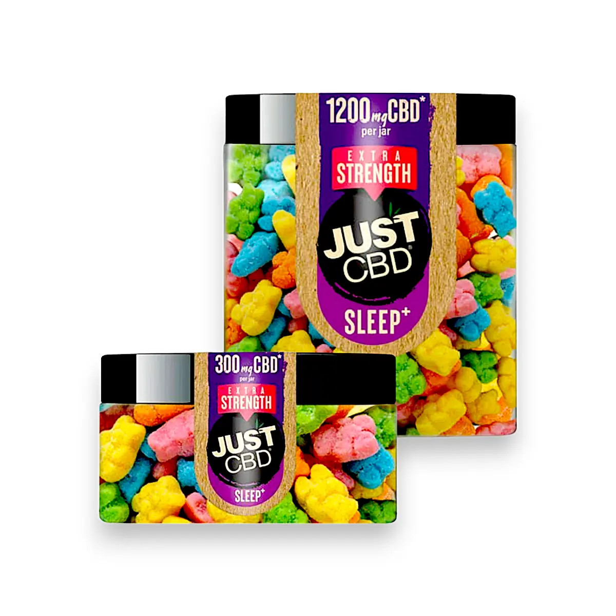 Just CBD Sleep Extra Strength Nighttime Gummies Sour Bears