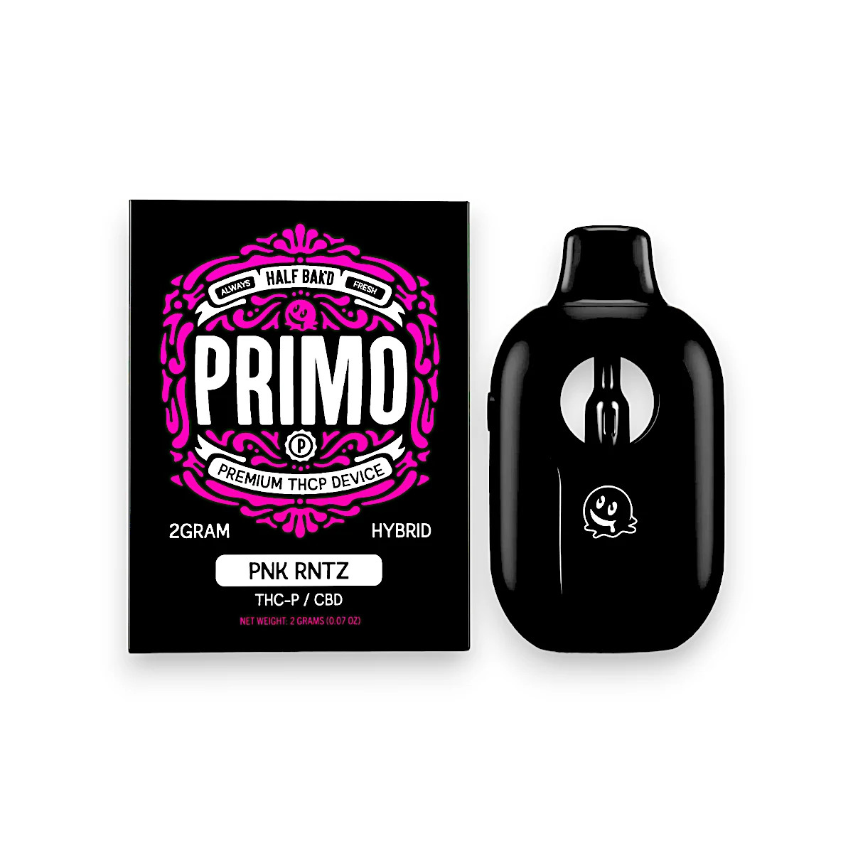 Half Bak'd Primo Pink Runtz Vape 2g - Premium Disposable