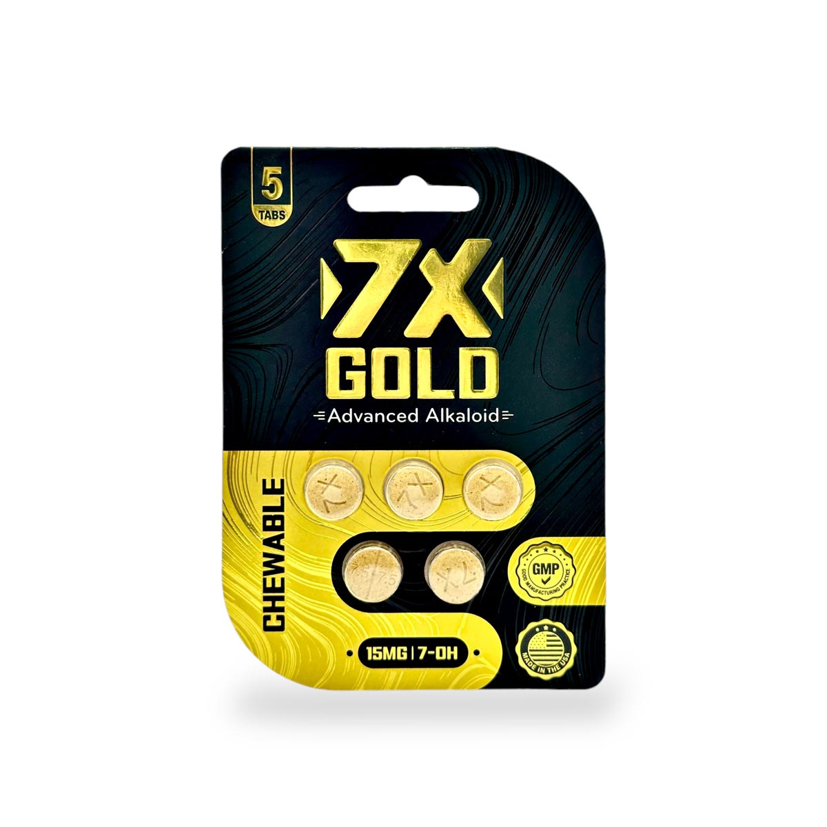 7X Gold 7-OH Chewable Tablets - Fast-Acting, Potent, Convenient