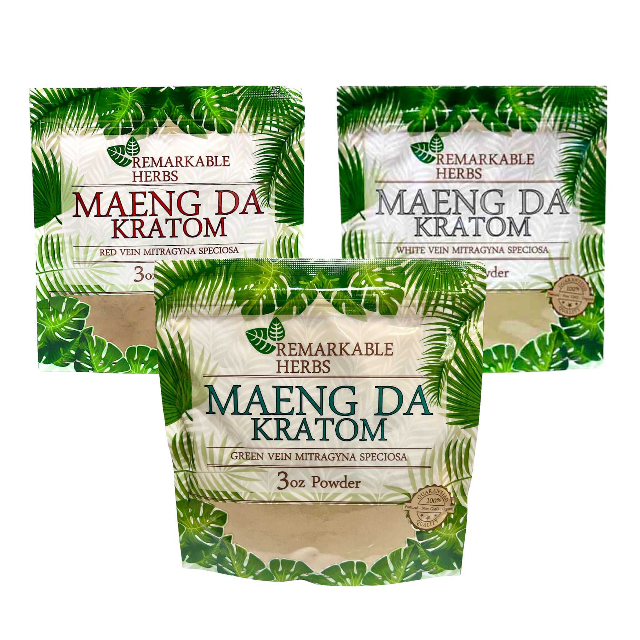 Remarkable Herbs Kratom Maeng Da Powder Variety Pack