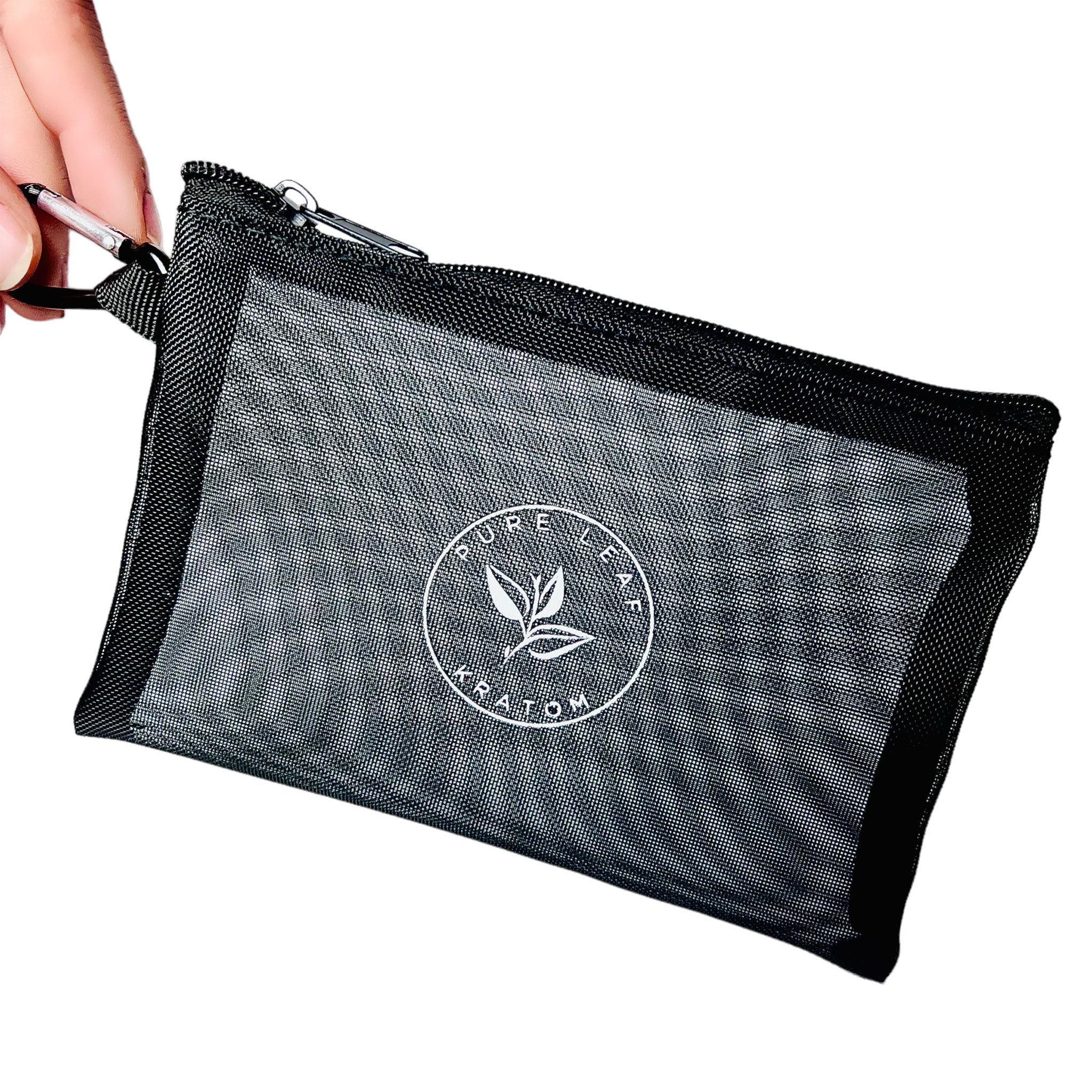 Pure Leaf Kratom Reusable Mesh Bag with Zipper 4" x 6"