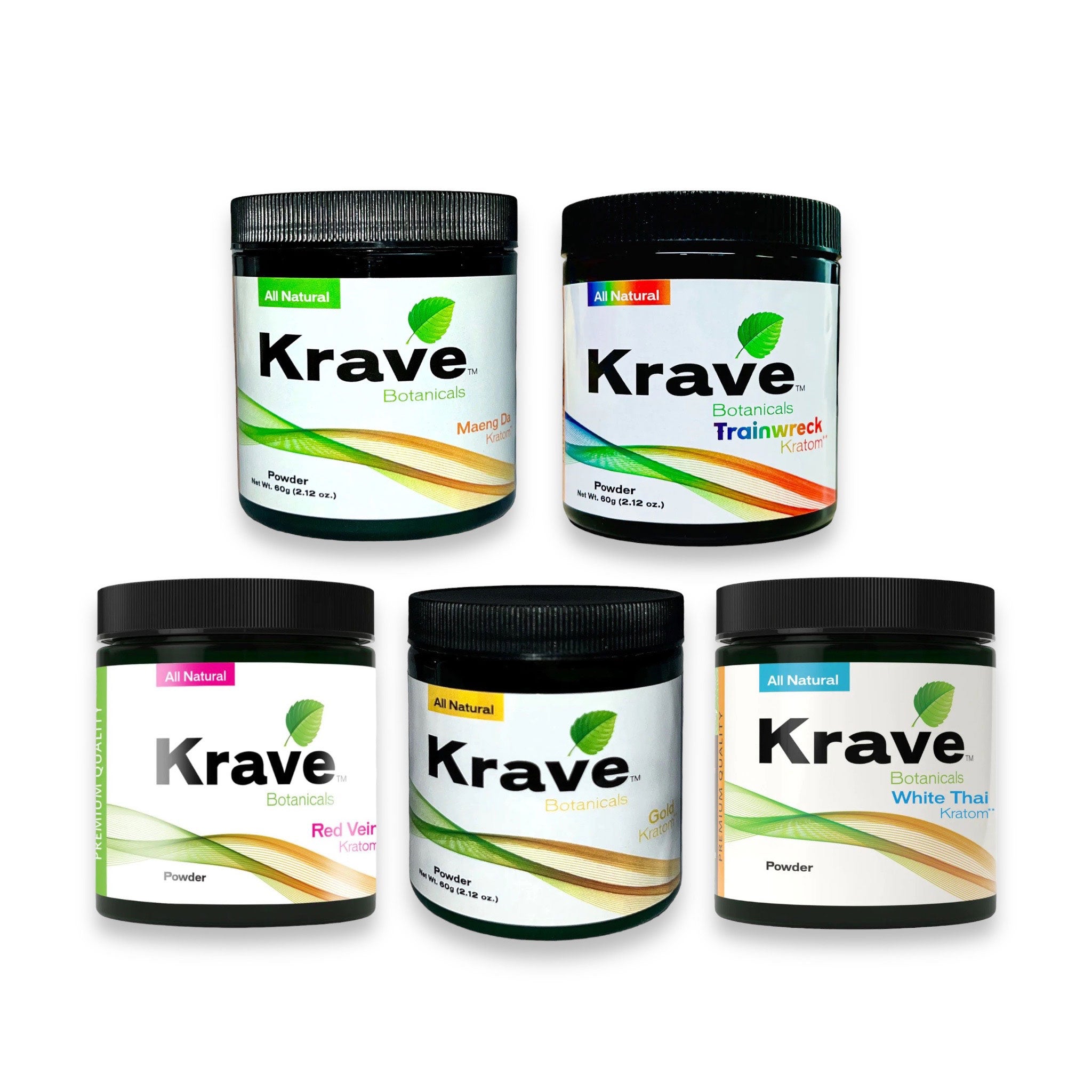 Krave Kratom Powder Bundle Variety Packs for Savings!