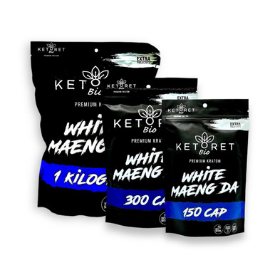 Premium White Maeng Da Kratom Capsules - Ketoret Bio