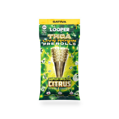 Looper THCA Live Rosin Pre Rolls | Super Twisted Citrus | 1g