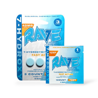 Rave 7-Hydroxy Super Strength Tablets 40mg – 3 Pack
