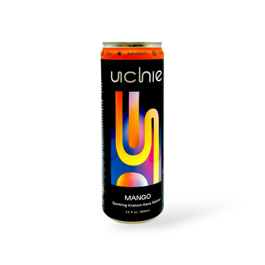 Uchie Sparkling Kratom Kava Seltzer Mango 12oz | Refreshing