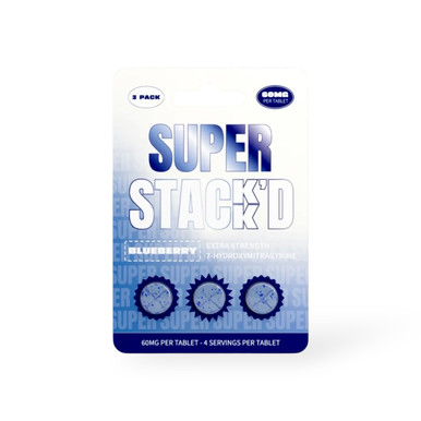 SUPER STACK’D Extra Strength 7-Hydroxymitragynine Tablets Blueberry ...