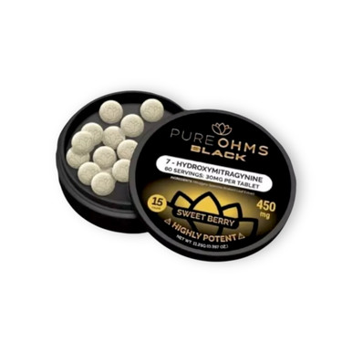 Pure Ohms Black 7-Hydroxy Sweet Berry Tablets 30mg