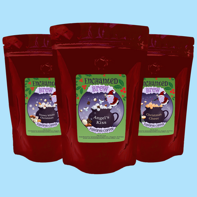 Christmas Spirit! Christmas Flavored Coffee Sampler Gift Pack - Three 8 ...