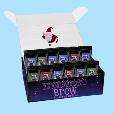 Twelve Days of Christmas! Flavored Coffee Sampler Gift Pack - 12 Sample ...