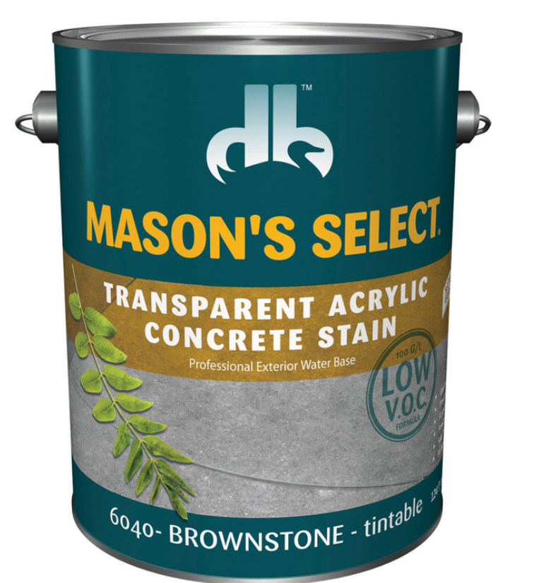 TRANSPARENT ACRYLIC CONCRETE STAIN - 6000 SERIES Brownstone Color