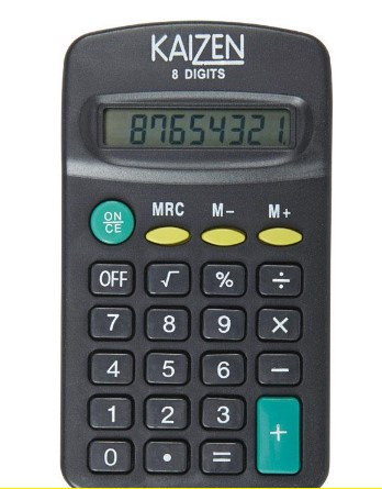 Diamond Visions Black 8-Digit Calculator – User-Friendly, Durable, and ...