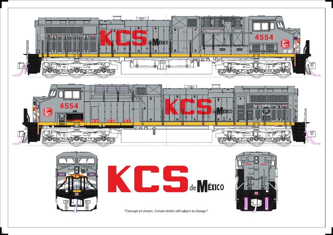 KAT-176-7046-S KCS de Mexico AC4400CW Locomotive w/Sound