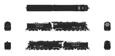 BLI-9401 ATSF 4-8-4 Locomotive w/Sound & Smoke