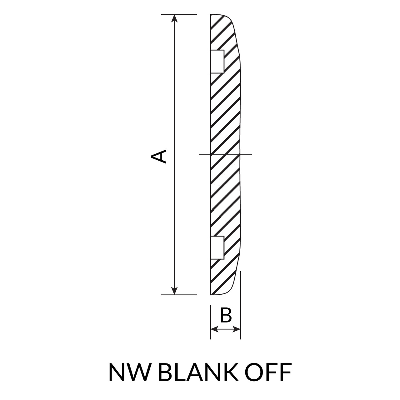 NW40 Blank Off Flange