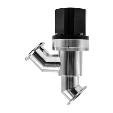 NW40 Angled Inline Pneumatic Bellows Valve