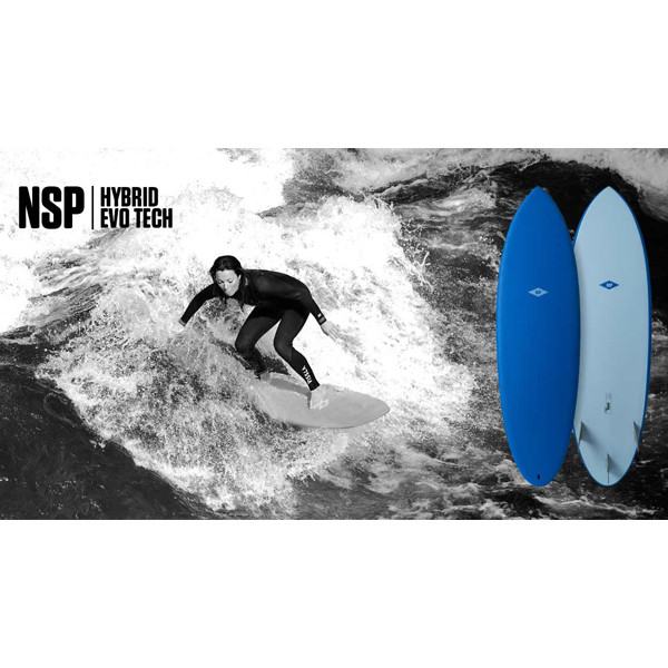NSP Surfboards | Hybrid Surfboard Evotech -Epoxy Core Softboard | The ...
