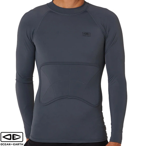Ocean and Earth | Rib Guard Padded Vest | Long Sleeve | Charcoal | Surf ...