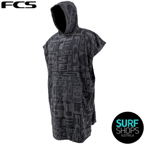 FCS Hooded Towel Poncho | Jacquard | Surf Shops Australia | The Surf ...