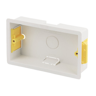 Status 2 Gang 35mm White Dry Lining Box