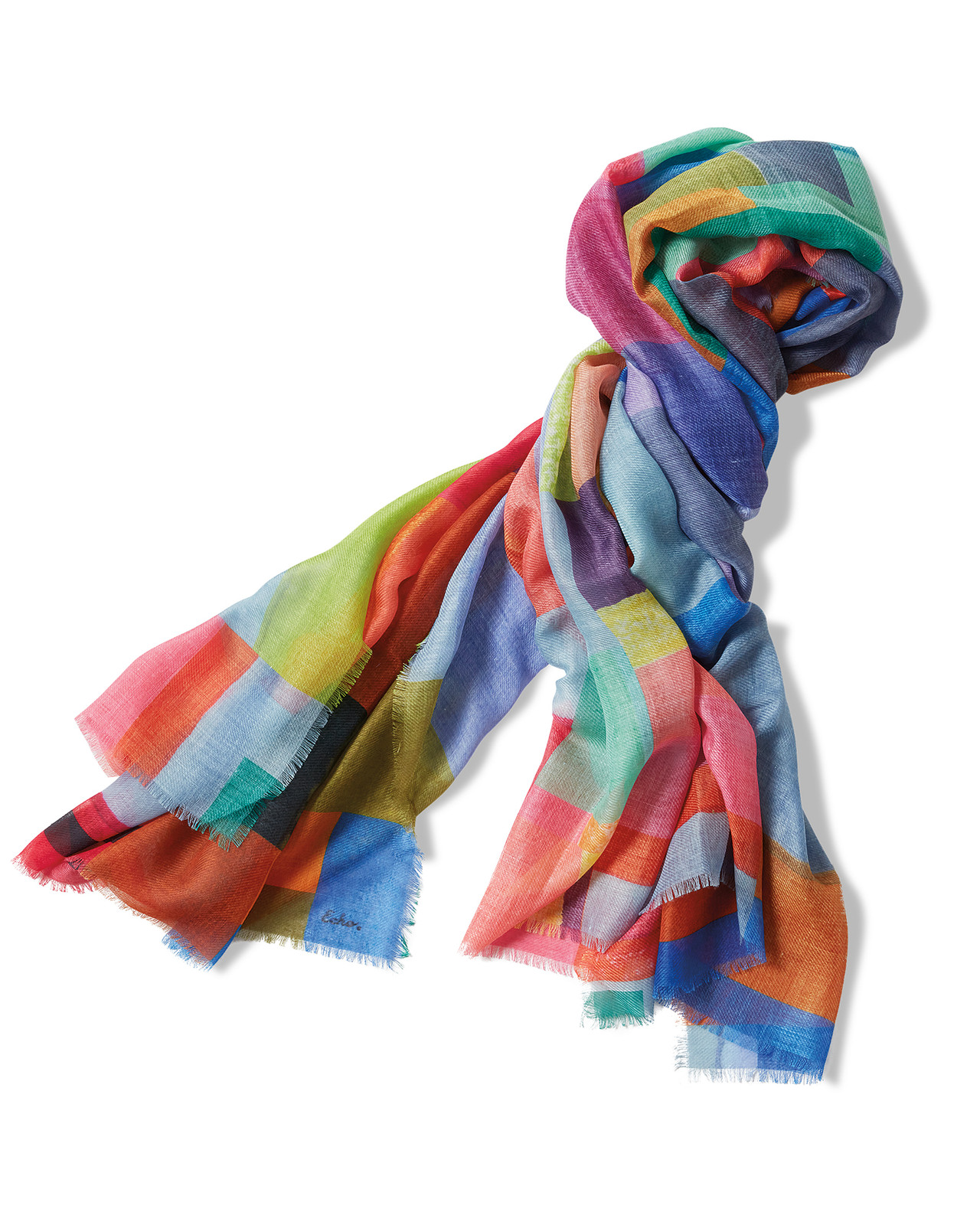 Vibrant Colorblock Scarf | Shop Smithsonian Store