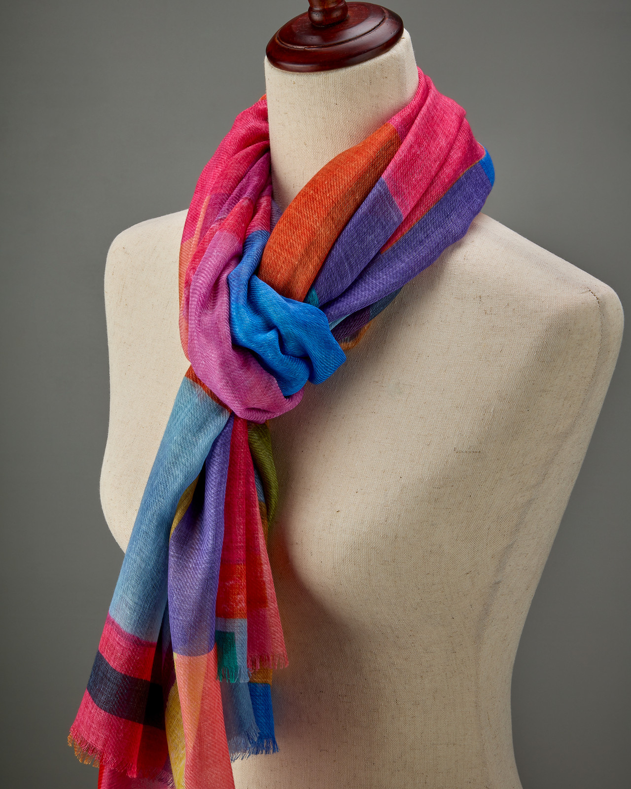 Vibrant Colorblock Scarf | Shop Smithsonian Store