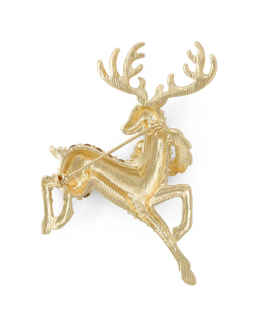 Reindeer With Wreath Around Neck Holiday Pin | Shop Smithsonian Store