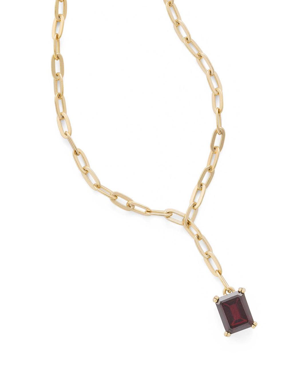 Garnet Square Drop Necklace | Shop Smithsonian Store