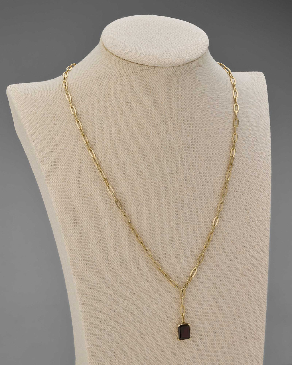 Garnet Square Drop Necklace | Shop Smithsonian Store