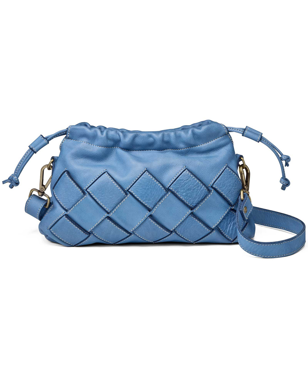 Italian Leather Drawstring Handbag | Shop Smithsonian Store