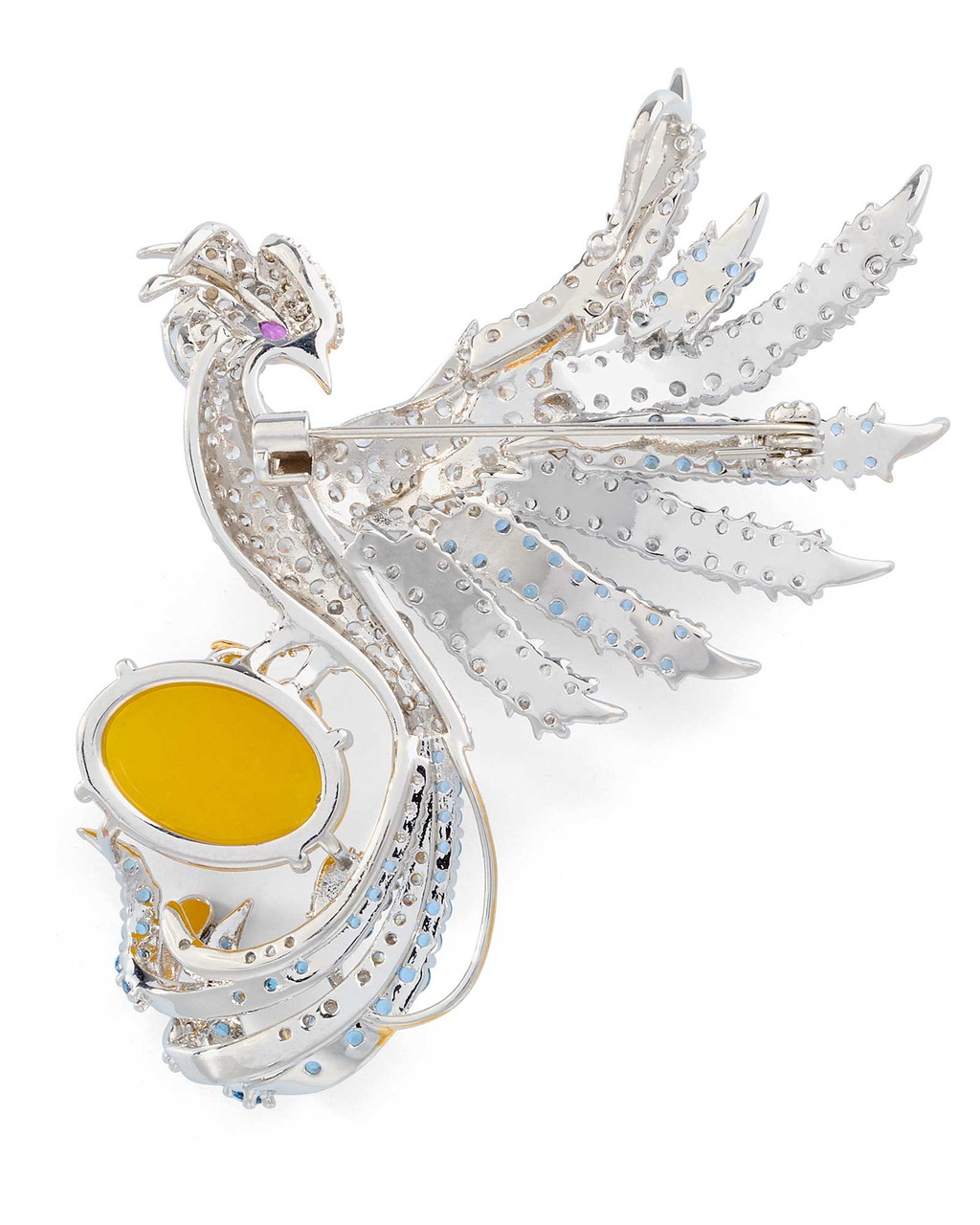 Crystal Phoenix and Agate Pin | Shop Smithsonian Store