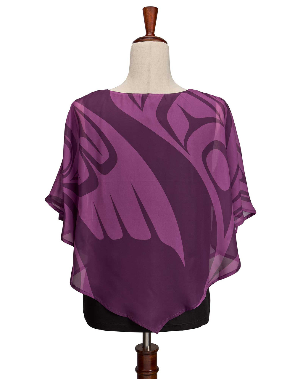 Hummingbird Blouse - Purple Chiffon Top | Shop Smithsonian Store