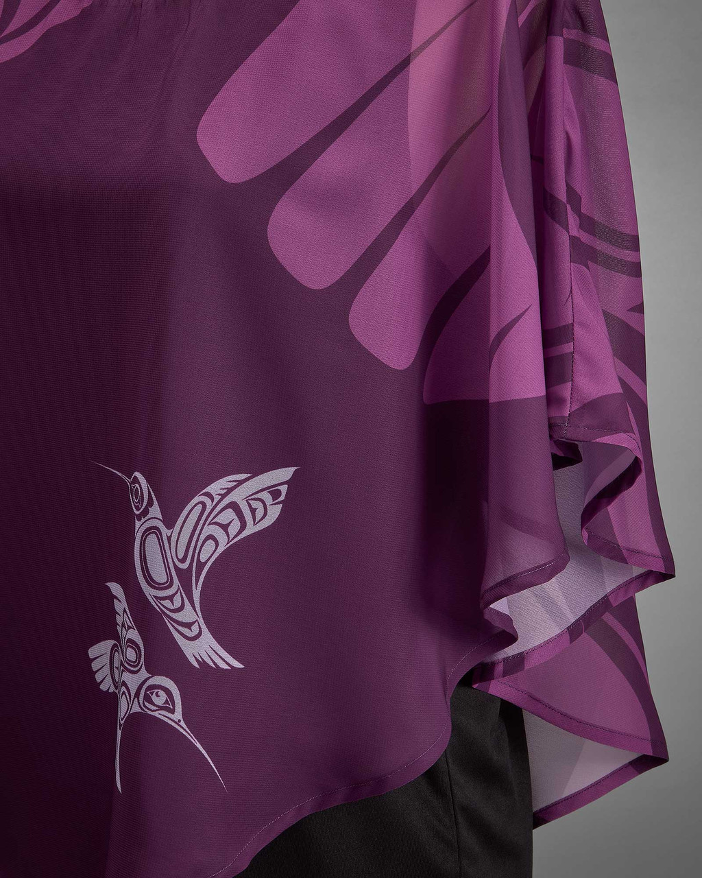 Hummingbird Blouse - Purple Chiffon Top | Shop Smithsonian Store
