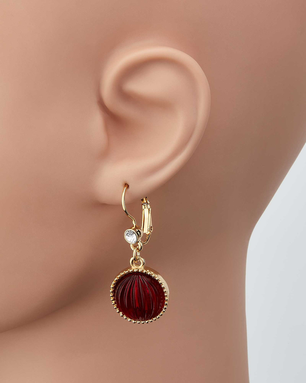 Gold-Tone Round Drop Earrings | Shop Smithsonian Store