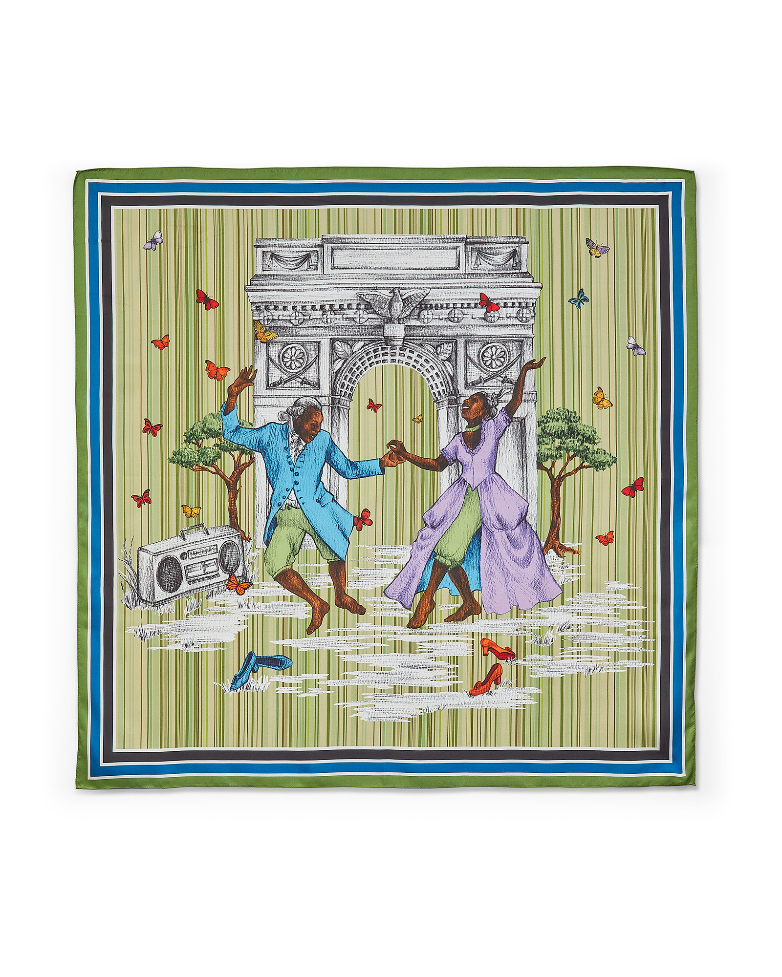 Sheila Bridges Harlem Toile de Jouy Scarf | Shop Smithsonian Store