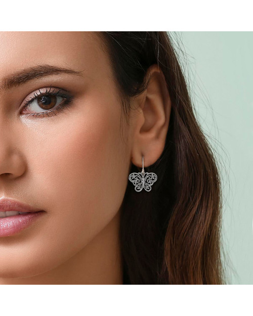 Sterling Silver Butterfly Earrings | Shop Smithsonian Store